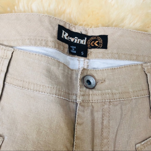 Rewind | Pants & Jumpsuits | Rewind Womens Khaki Beige Jean Shorts ...